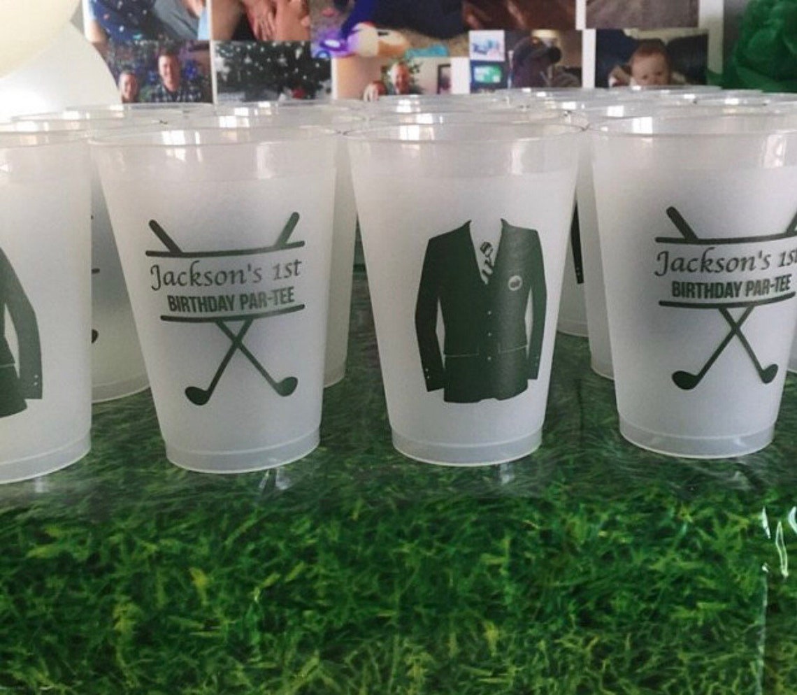 Masters Cups Golf Party Cups Golf Themed Party Golf - Etsy
