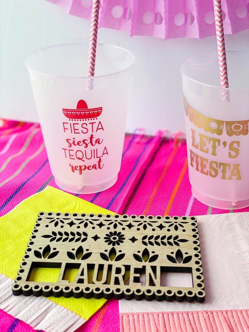 Cinco De Mayo Cups Fiesta Cups Fiesta Siesta Tequila Repeat - Etsy