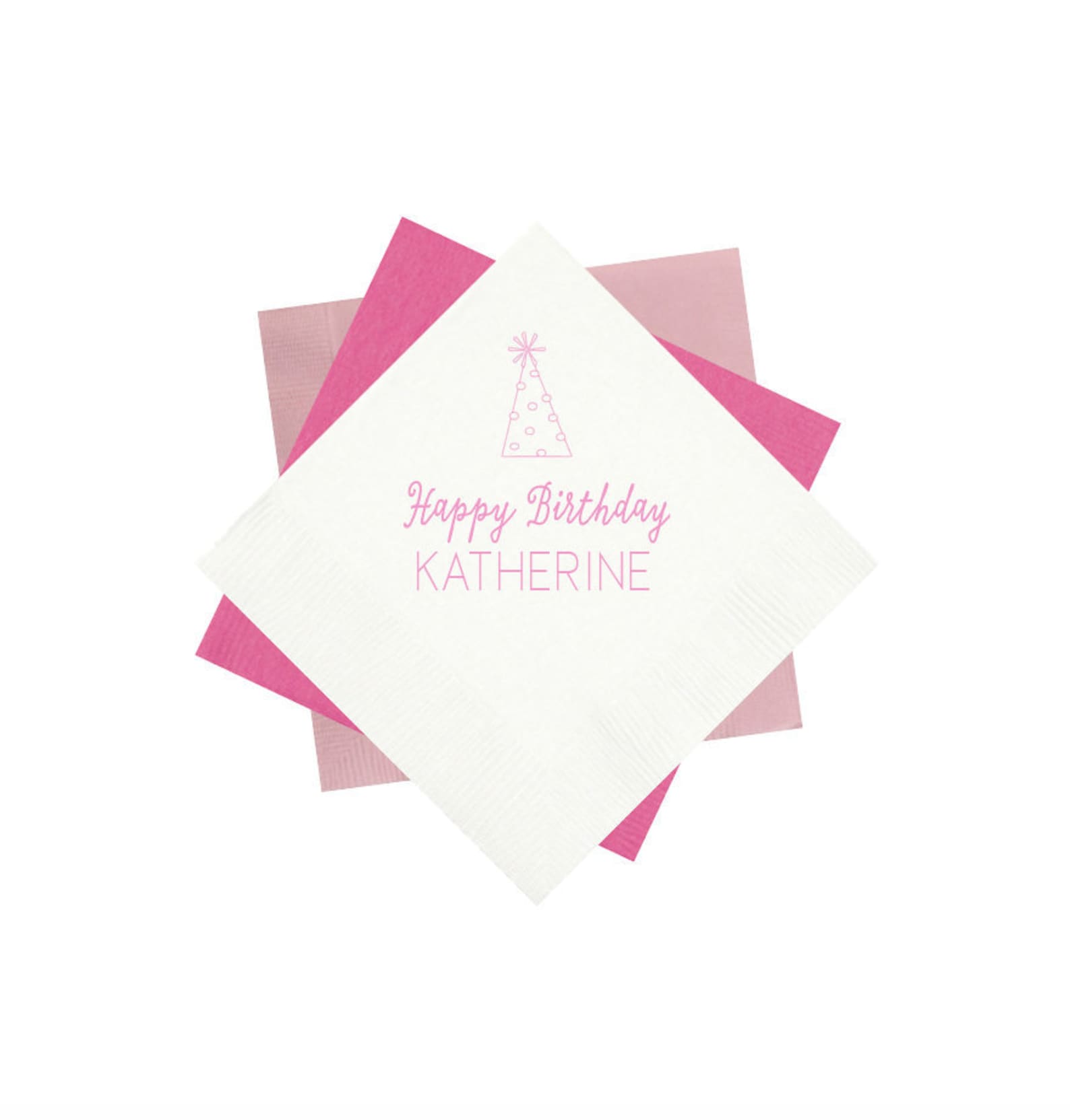 Birthday Napkins, Kids Birthday Decor, Non Theme Birthday Decor, Party ...