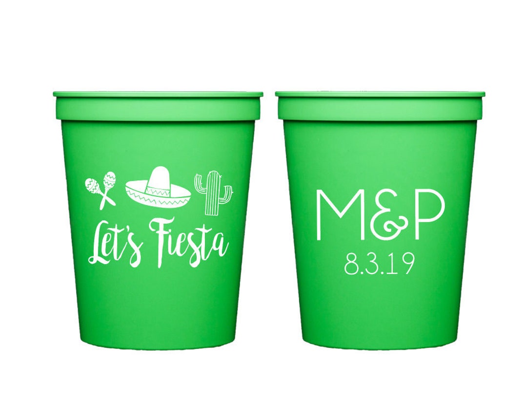 Fiesta Cups, Fiesta Wedding Shower, Fiesta Couples Shower, Fiesta ...