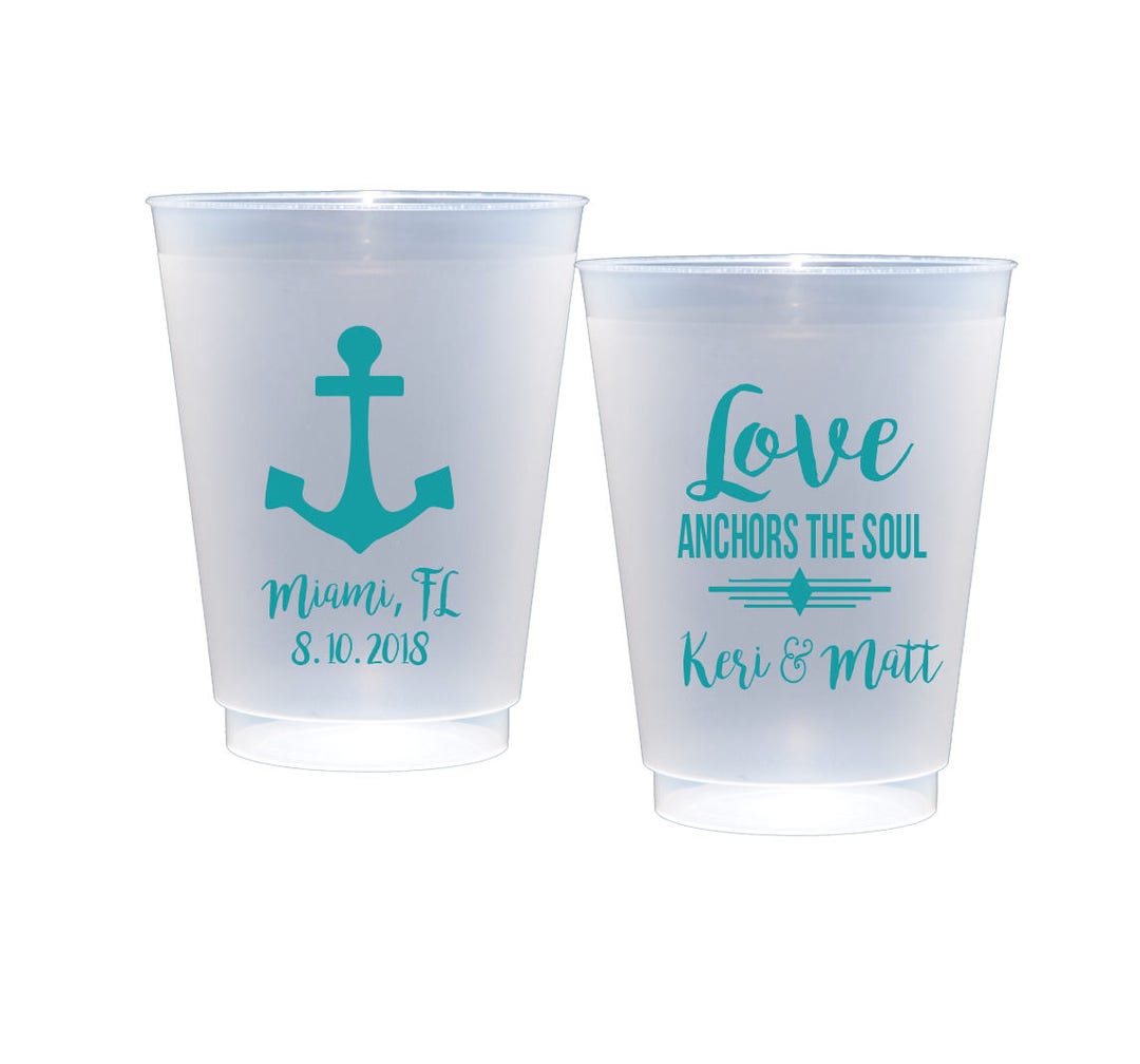 Love Anchors the Soul Cups Personalized Shatterproof Cups Anchor Cups ...