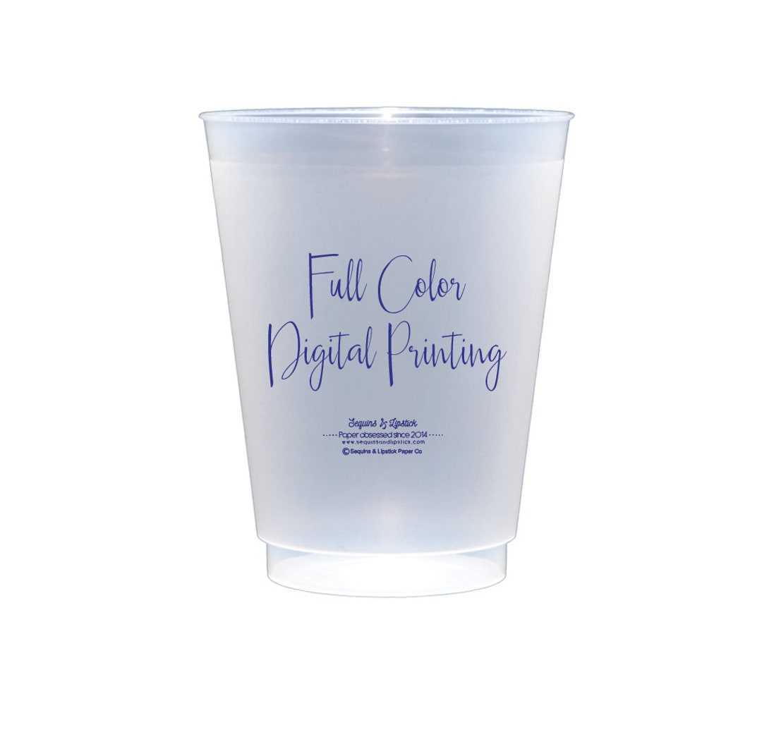 Full Color Shatterproof Cups Personalized Cups Frosted Cups - Etsy