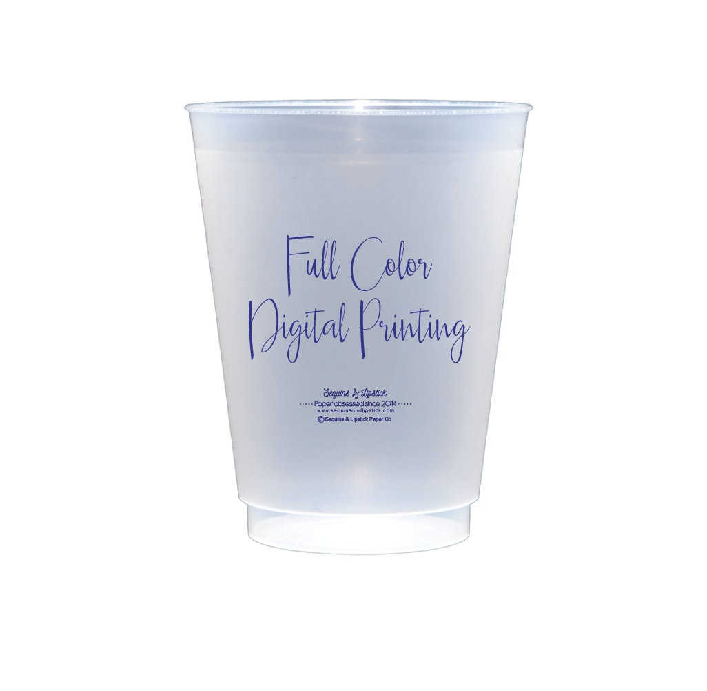 Full Color Shatterproof Cups Personalized Cups Frosted Cups - Etsy