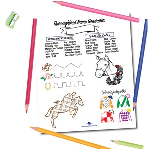 Kentucky Derby Activity for Kids, Derby Activity Printable ...