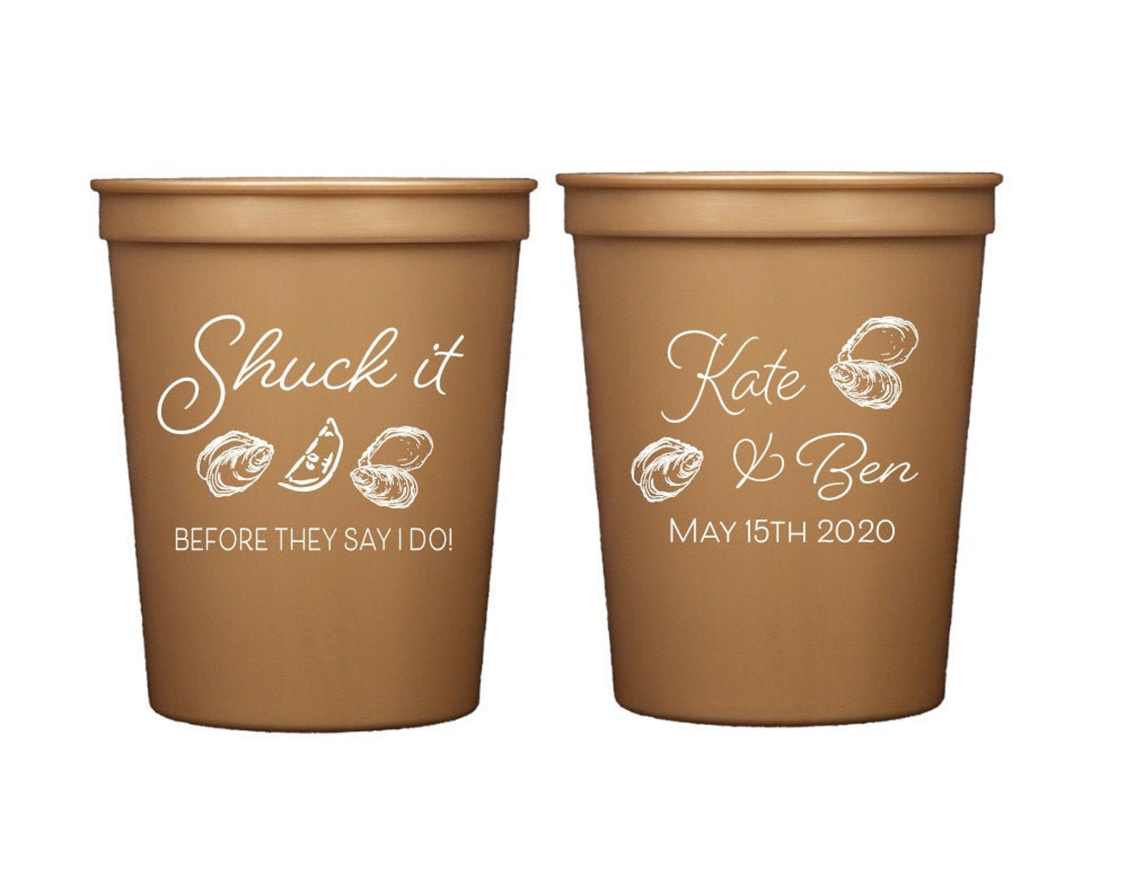 Shuck It Before They Say I Do Shuck It Cups Oyster Roast | Etsy