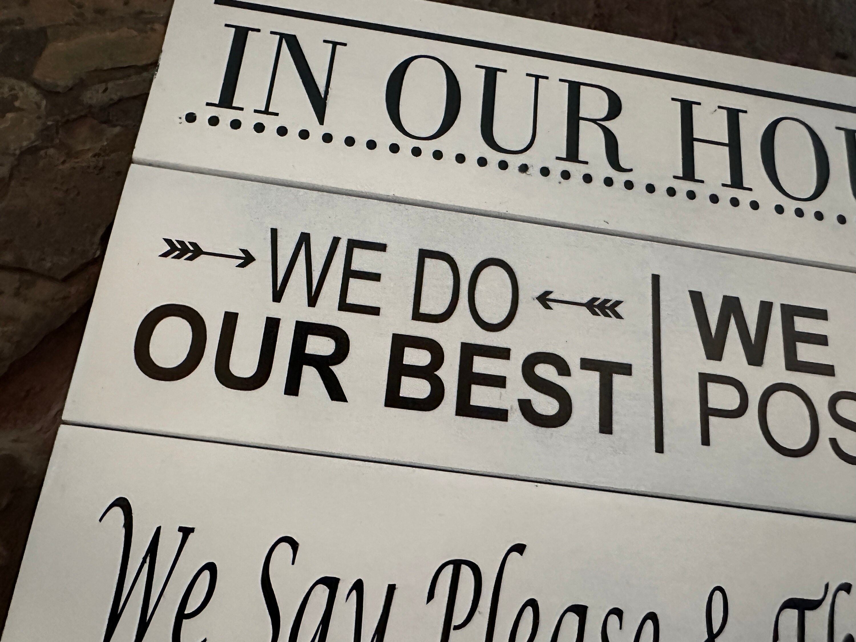 In Our House Sign - Etsy