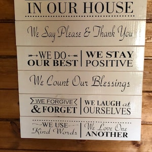 In Our House Sign - Etsy