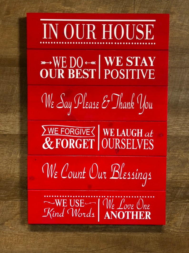 In Our House Sign - Etsy