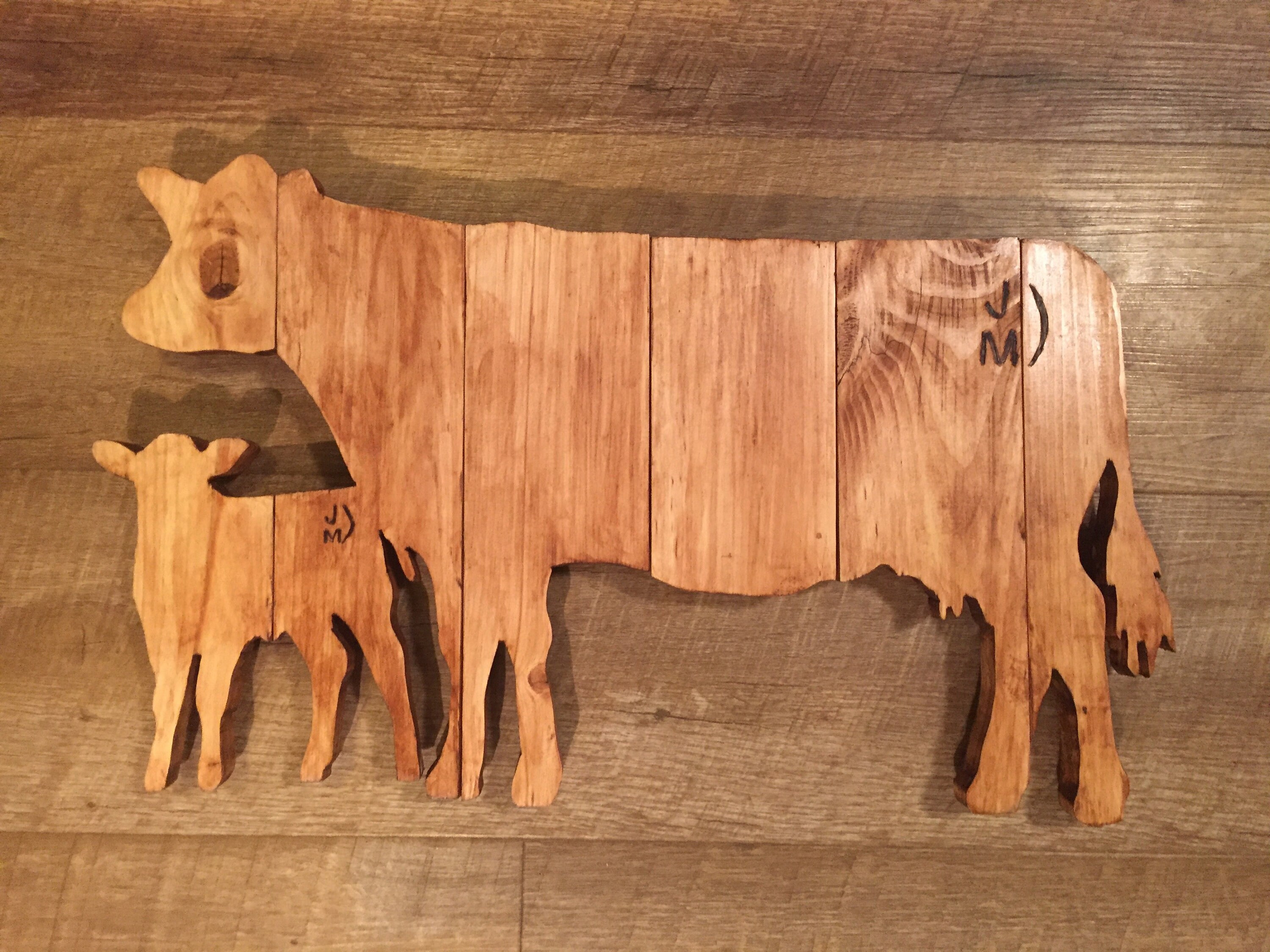 Medium Pallet Cow/calf Cutout - Etsy