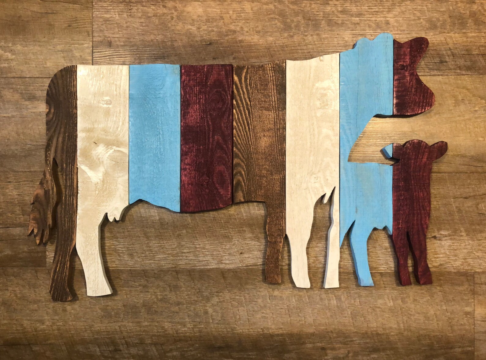 Medium Pallet Cow/calf Cutout - Etsy