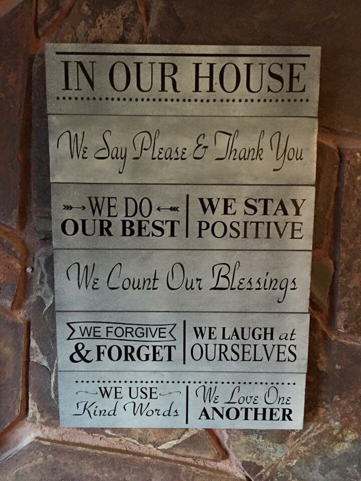 In Our House Sign - Etsy