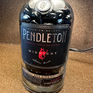 Pendleton Midnight Whisky Lamp - Etsy