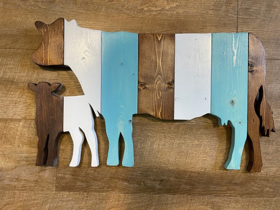 Medium Pallet Cow/calf Cutout - Etsy