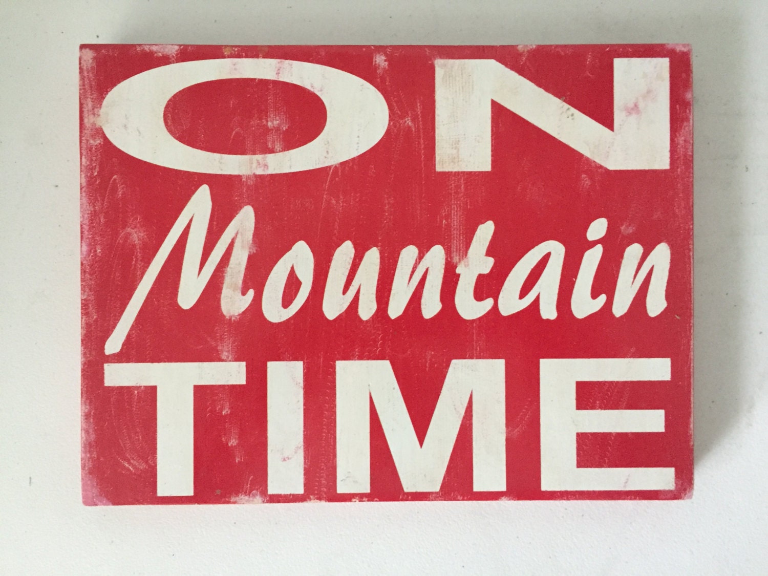 On Mountain Time Sign - Etsy