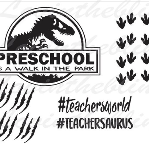 Jurassic Park Teaching is A Walk in the Park Jurassic Park - Etsy