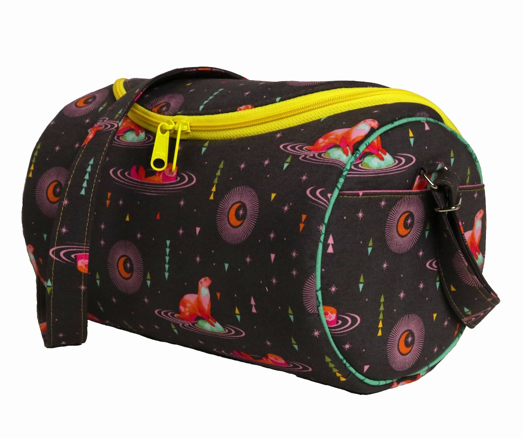 Small Barrel Bag With Double Pull Zipper and Wide Opening Flap - Etsy
