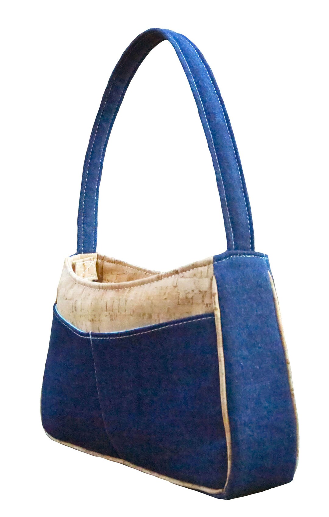 Custom, Design Your Own, Denim Shoulder Bag, Recessed Zipper, Front ...