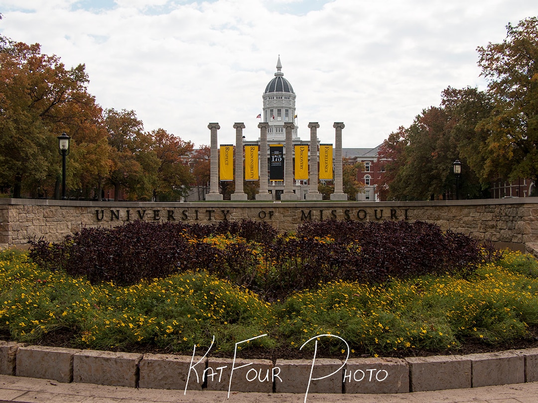 Photo Print, Architechtural Photo, Mizzou Columns and Jesse Hall ...