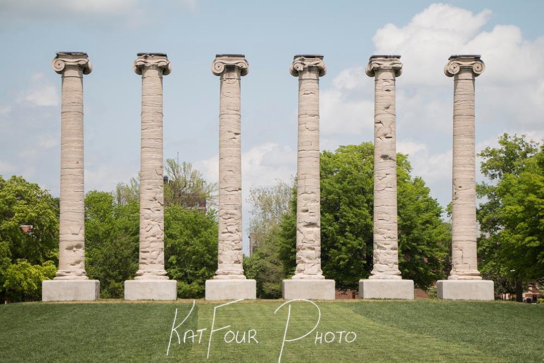 Photo Print Architechtural Photo Mizzou Columns Mizzou Quad - Etsy