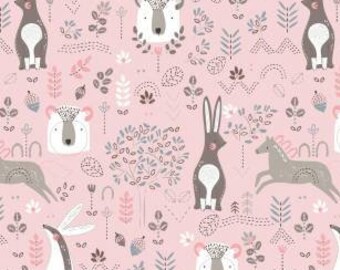 Woodland fabric | Etsy