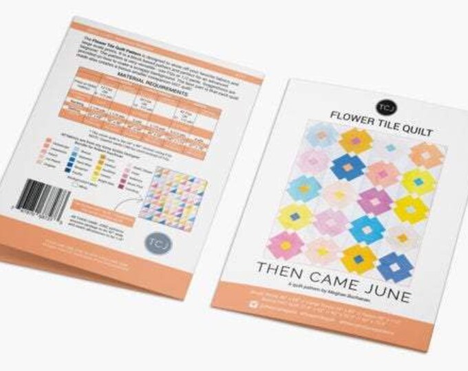 Flower Tile Quilt Paper Pattern From Then Came June - Etsy