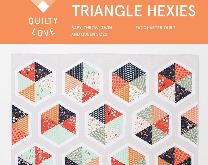 Triangle Hexies Quilt Paper Pattern From Quilty Love - Etsy