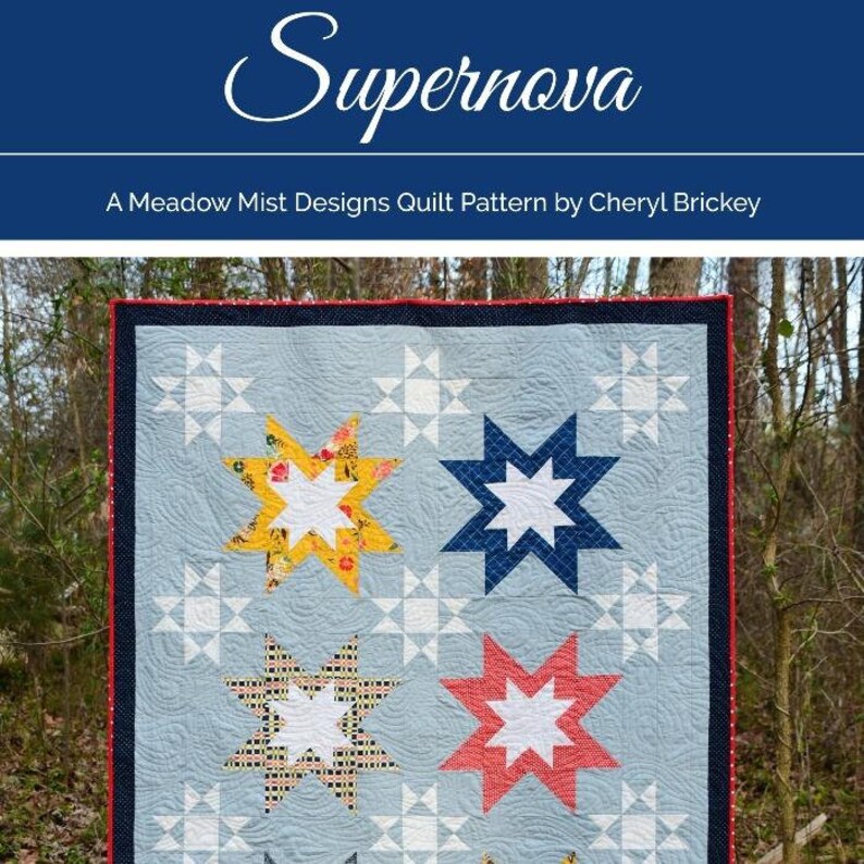 Supernova Quilt Paper Pattern by Meadow Mist Designs - Etsy