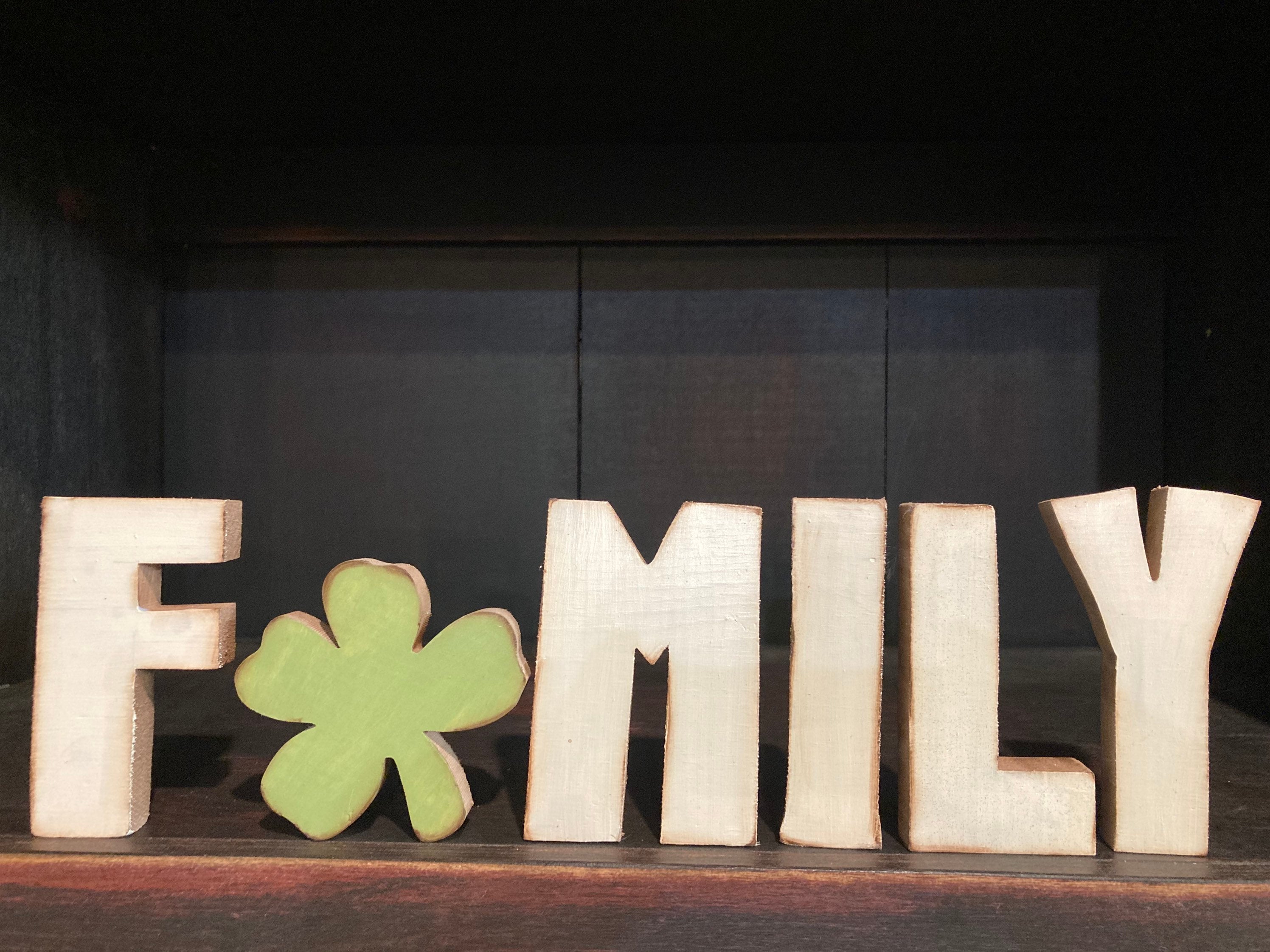 Family wood letters. Different changeables can be purchased | Etsy