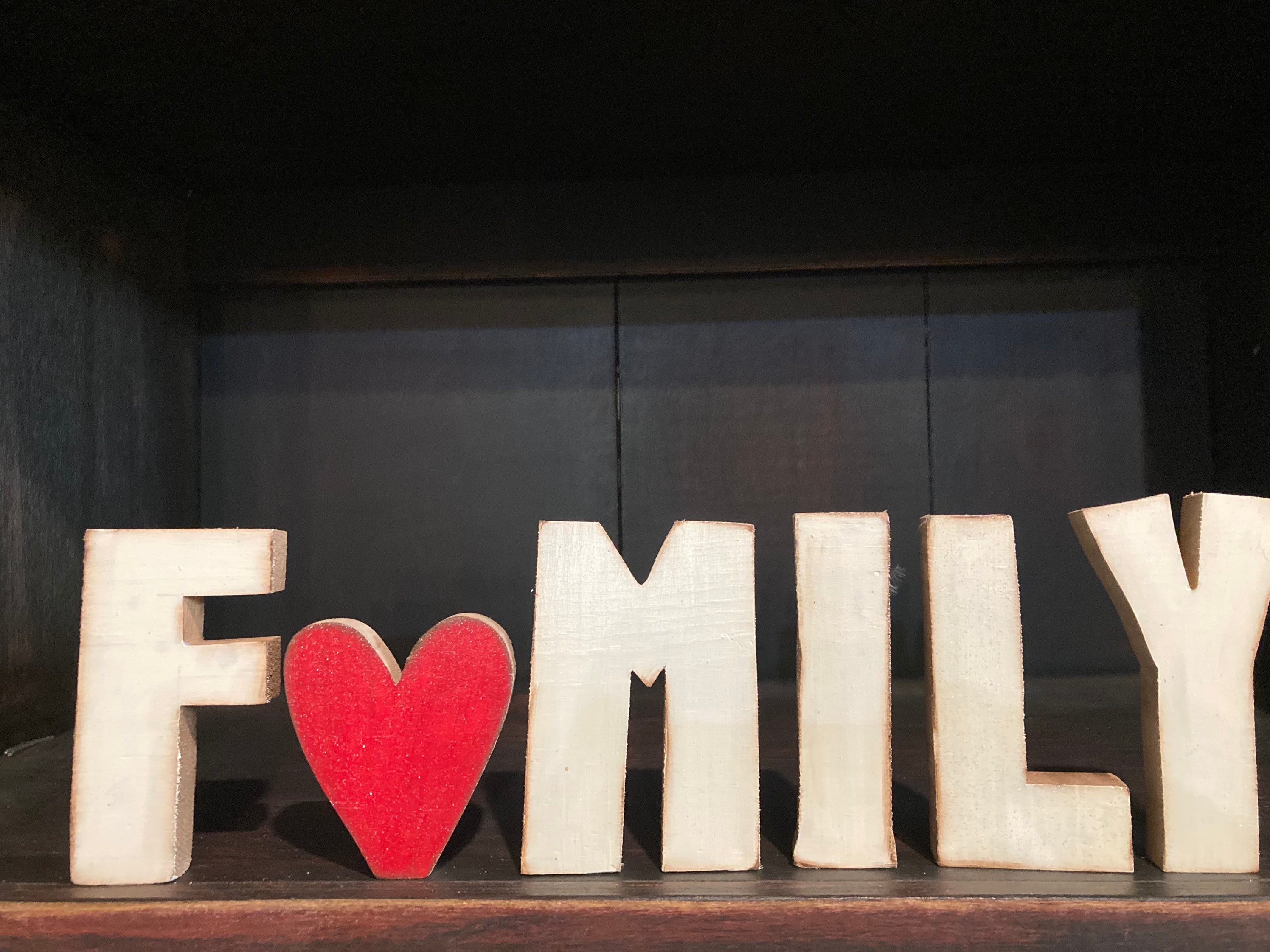 Family wood letters. Different changeables can be purchased | Etsy