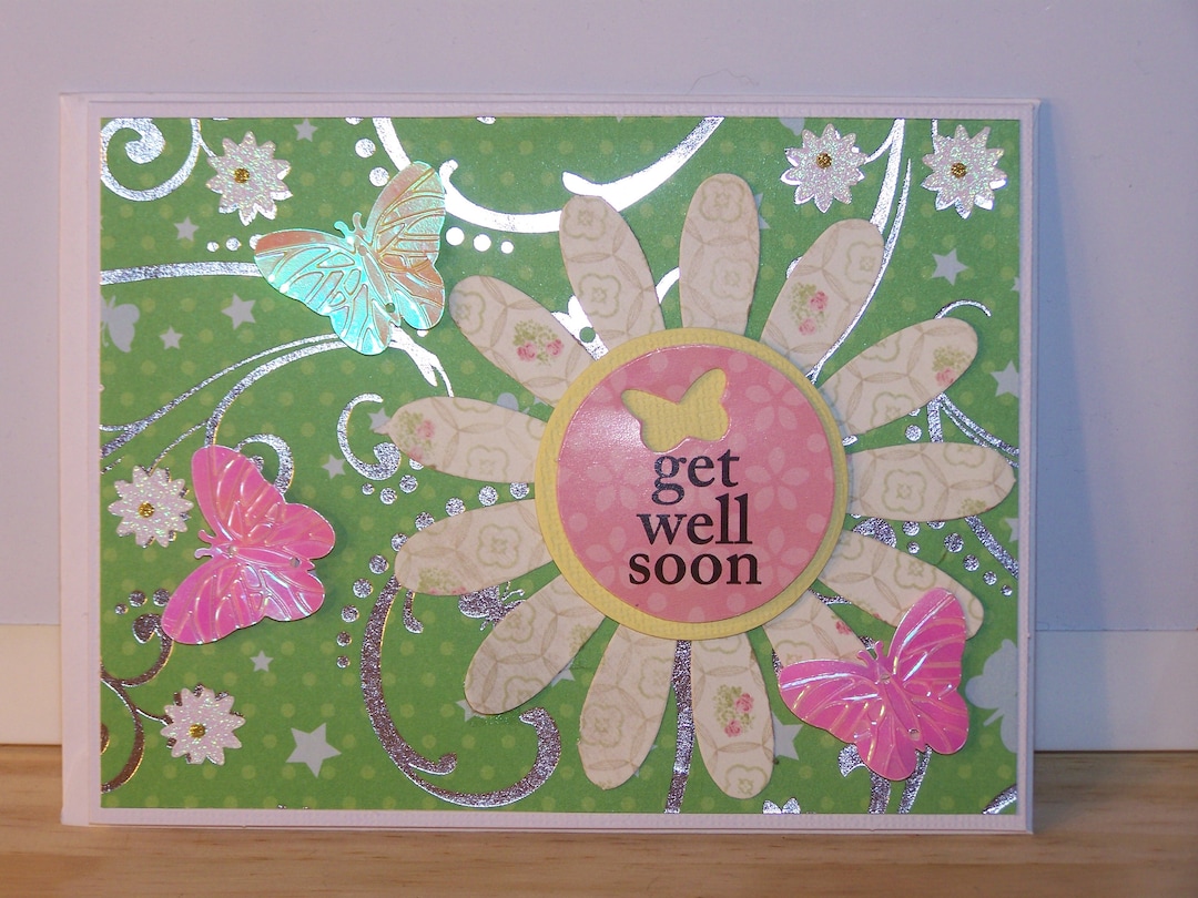 Get Well Soon - Butterflies Card - Etsy