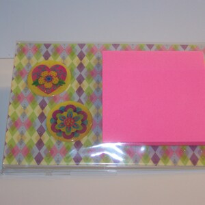 Flowered Acrylic Sticky Note Holder - Etsy
