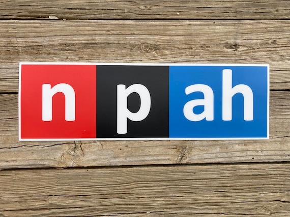 Npah Bumper Sticker Homage to NPR Boston New England in | Etsy