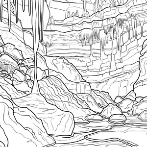 Carlsbad Caverns National Park Coloring Page - Etsy