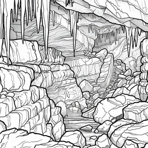Wind Cave National Park Coloring Page - Etsy