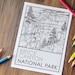 Bryce Canyon National Park Coloring Page - Etsy