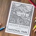 Mount Rainier National Park Coloring Page - Etsy