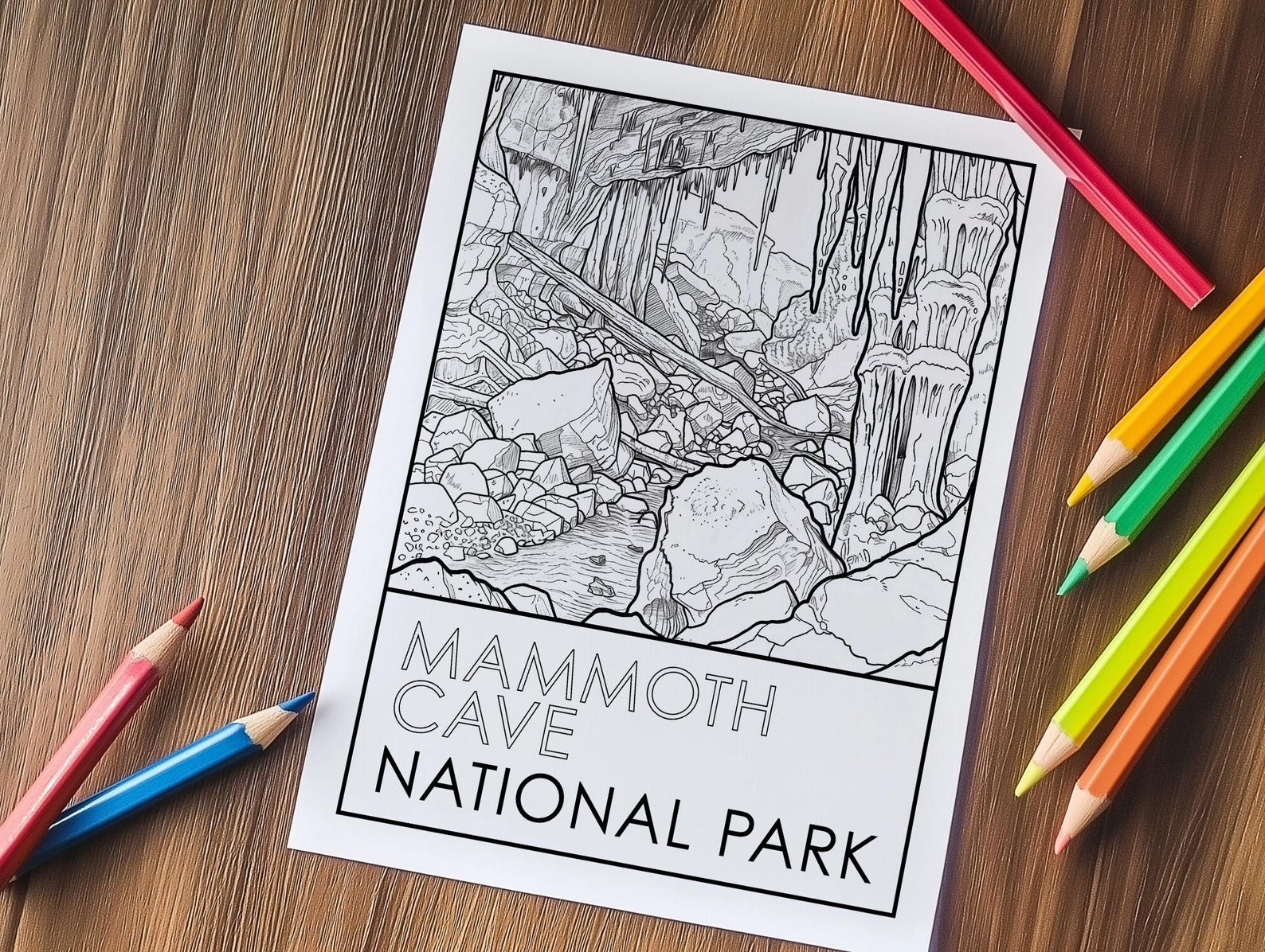 Complete Set of 63 US National Parks Coloring Pages | Instant Digital ...