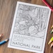 Complete Set of 63 US National Parks Coloring Pages | Instant Digital ...