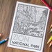 Zion National Park Coloring Page - Etsy