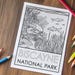 Complete Set of 63 US National Parks Coloring Pages | Instant Digital ...