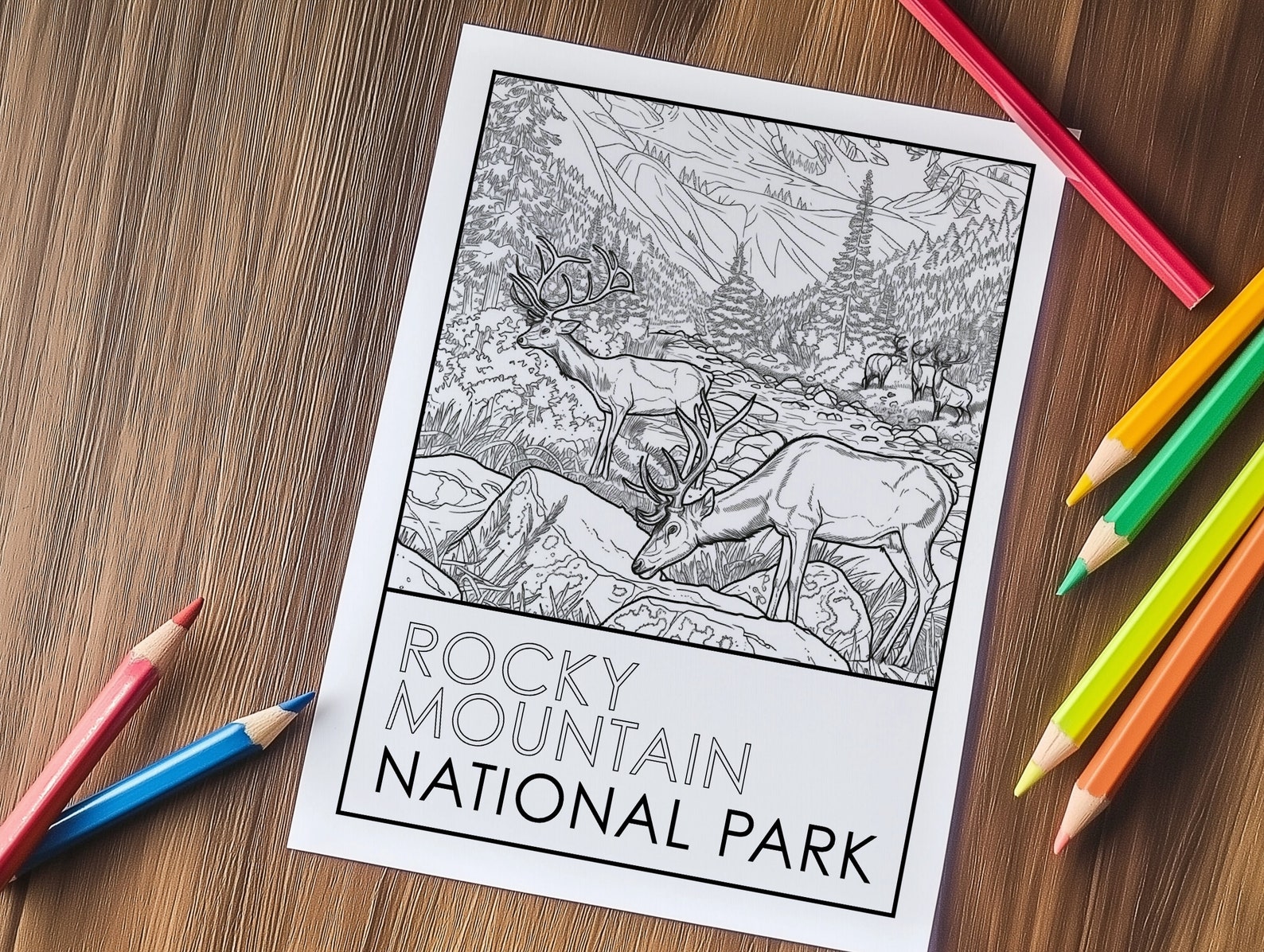 US National Parks Coloring Pages: Yosemite, Joshua Tree, Rockies ...