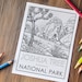 US National Parks Coloring Pages: Yosemite, Joshua Tree, Rockies ...