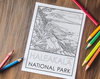 Hawaii Volcanoes National Park Coloring Page, Printable Coloring Pages ...