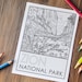 National Parks Coloring Pages: Acadia, Zion, Grand Teton (digital ...
