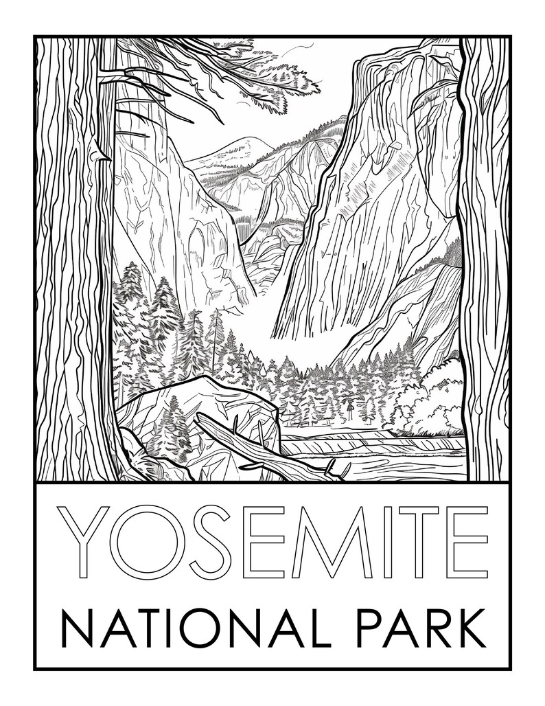 Yosemite National Park - Etsy