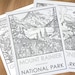 Complete Set of 63 US National Parks Coloring Pages | Instant Digital ...