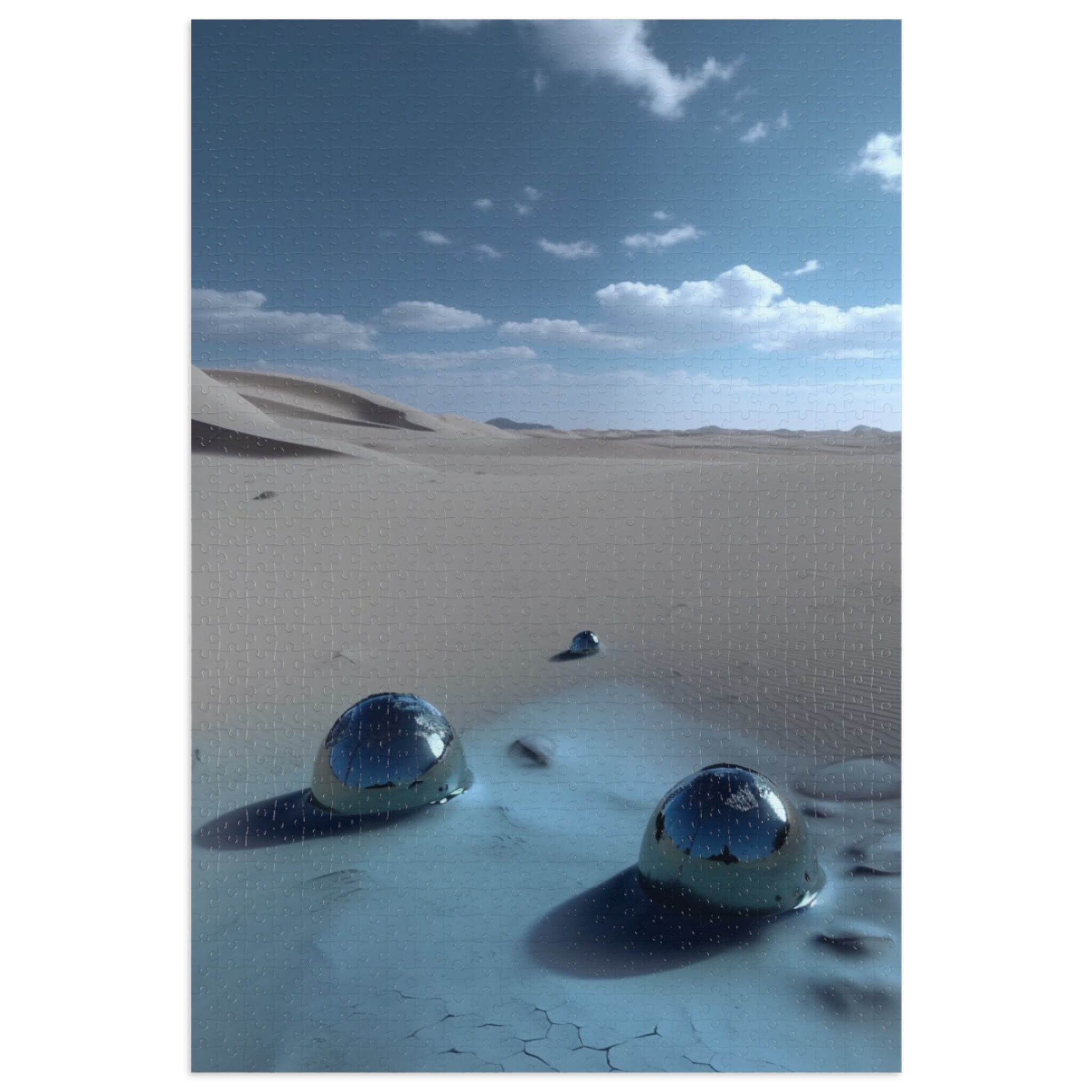 Earth II Jigsaw Puzzle: Mirror Orbs in Desert Landscape 252, 500, 1000 ...