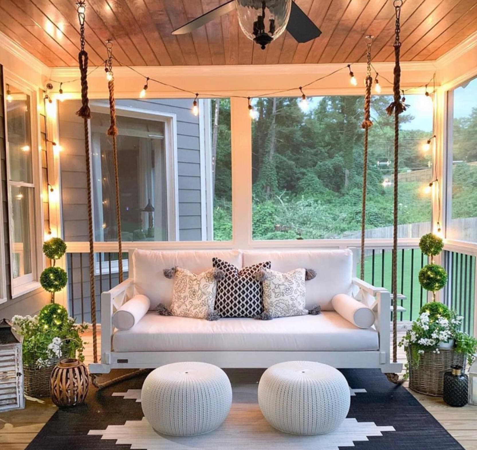 Chippendale Porch Swing Etsy