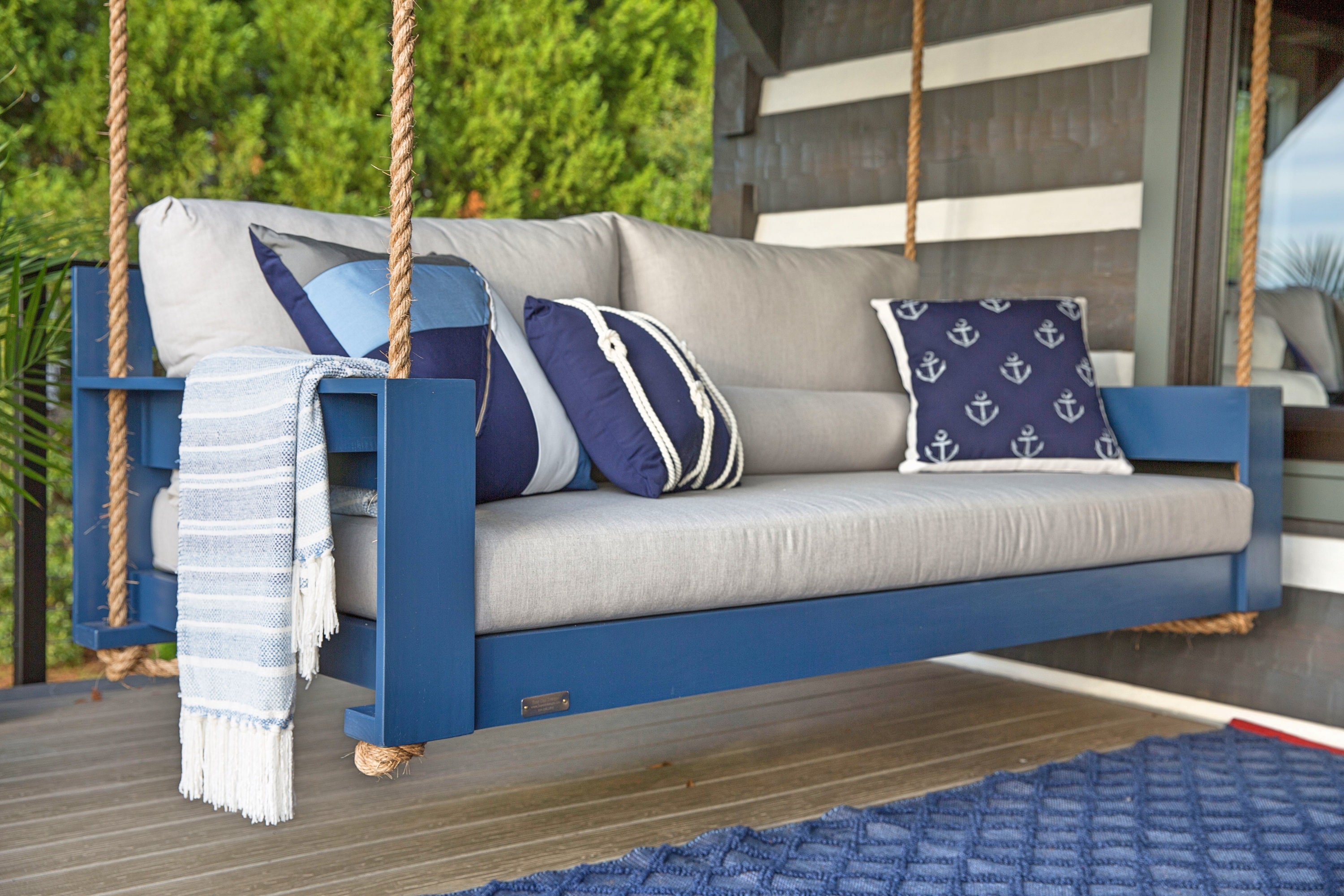 FREE SHIPPING the Avalon Bed Swing Twin Size Hanging Porch Bed Swing by Four Oak Bed Swings Etsy