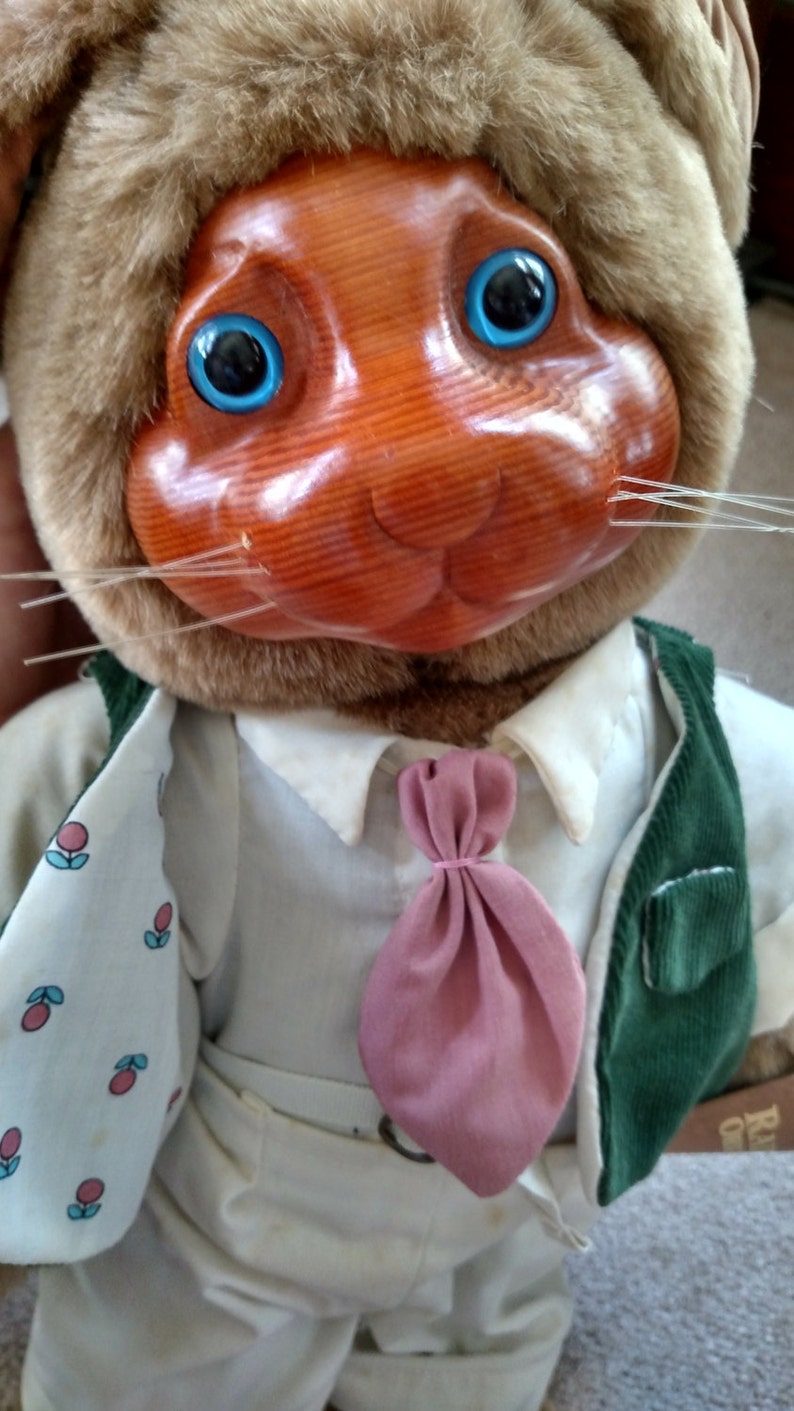 Robert Raikes Mr. Nickleby Rabbit 5295/7500 With Wooden Face - Etsy